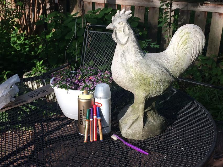 A New Look for Rupert the Rooster – gardeninacity